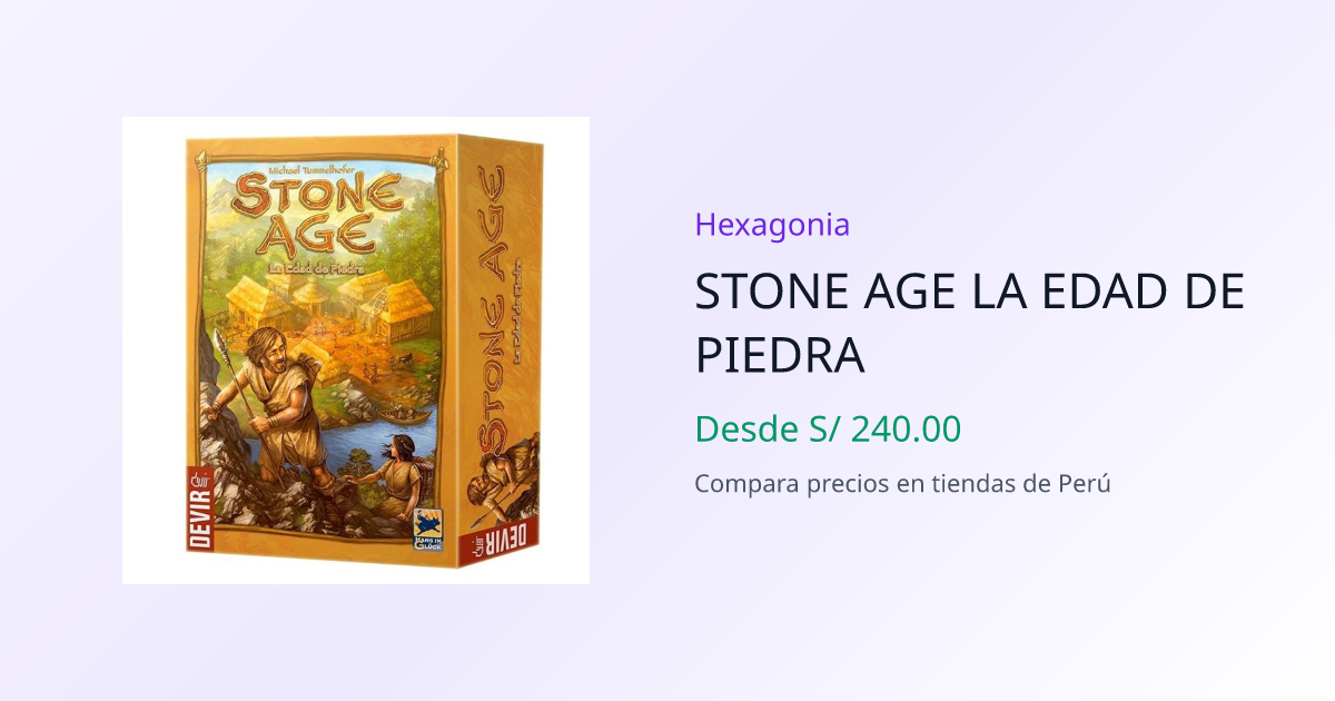 STONE AGE LA EDAD DE PIEDRA - Compara Precios | Hexagonia